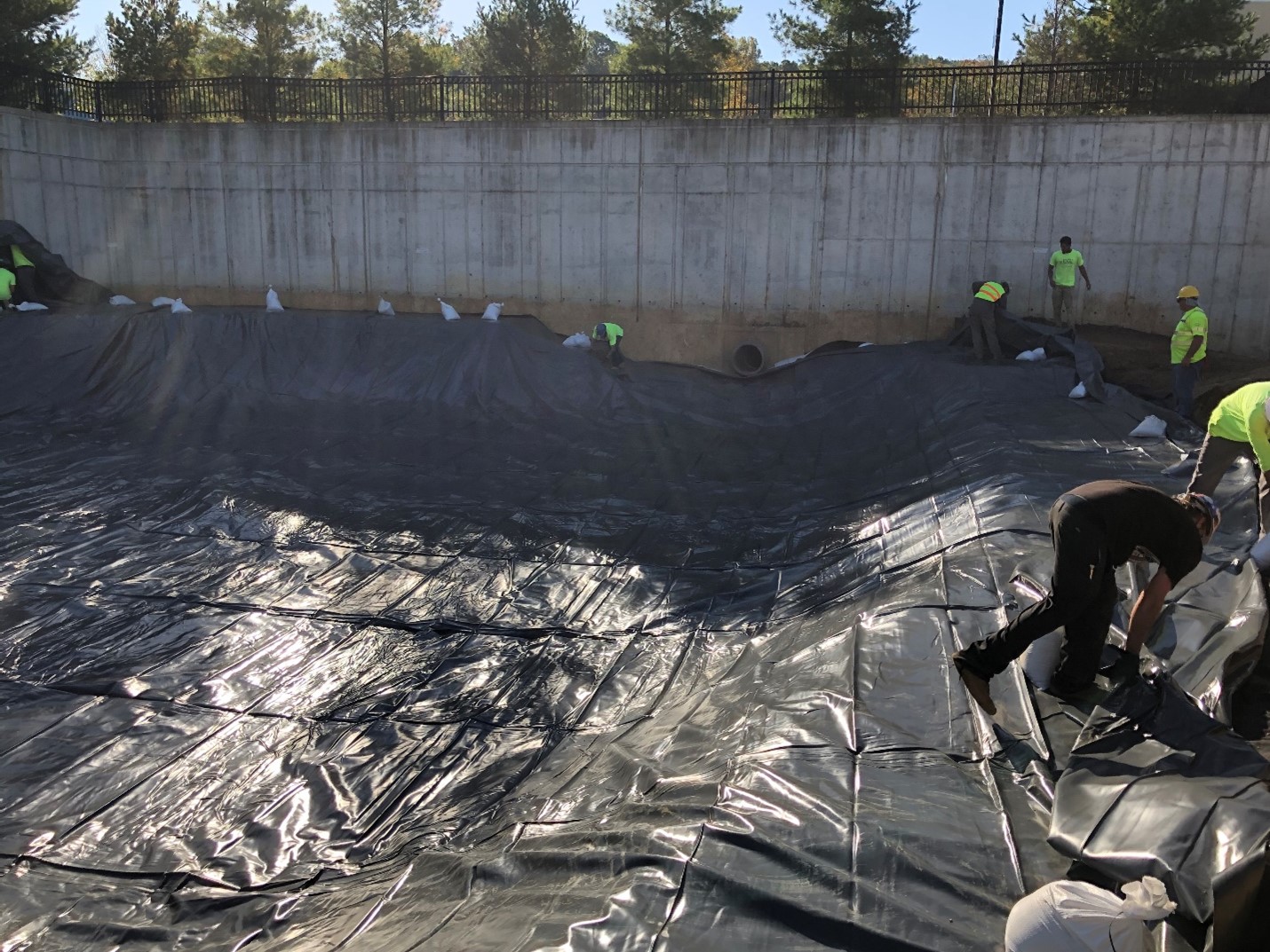 Basin Repair at Chester County Technical College - Earth Engineering